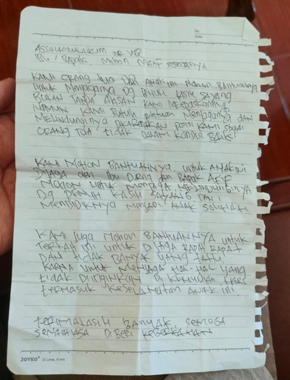 Sepucuk Surat Misterius Untuk Ibu Daeng dan Bapak Arif Dari Si Pembuang ...